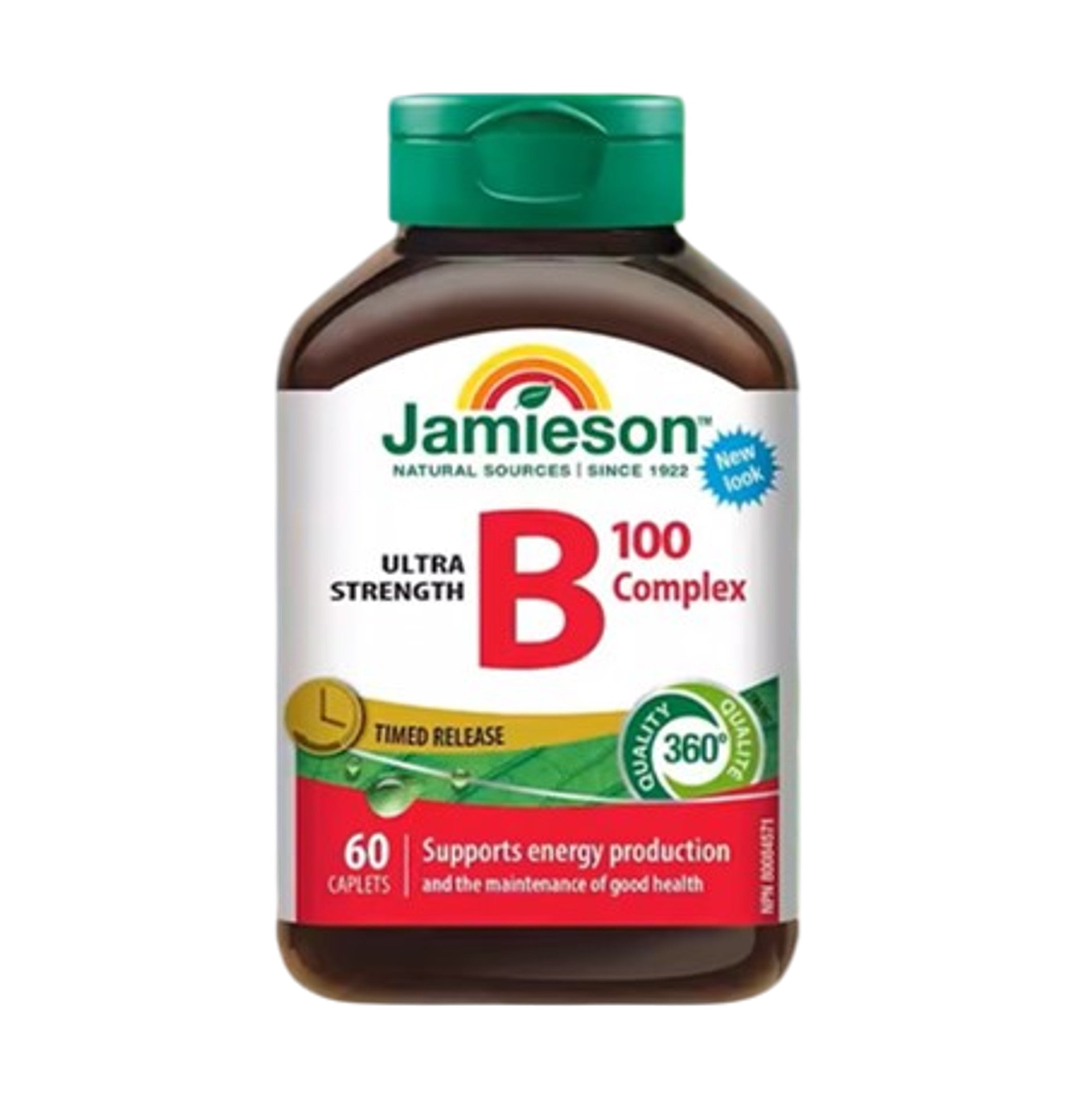 Jamieson Natural Vitamin B Complex 100, 60 Tablets [Parallel Import ...