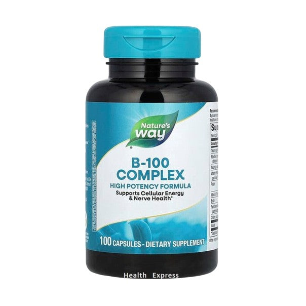 Nature's Way Vitamin B-100 Complex 100 Capsules #40521 [Parallel Import ...